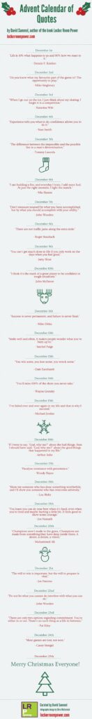 Advent Calendar of Quotes | Mighty Infographics